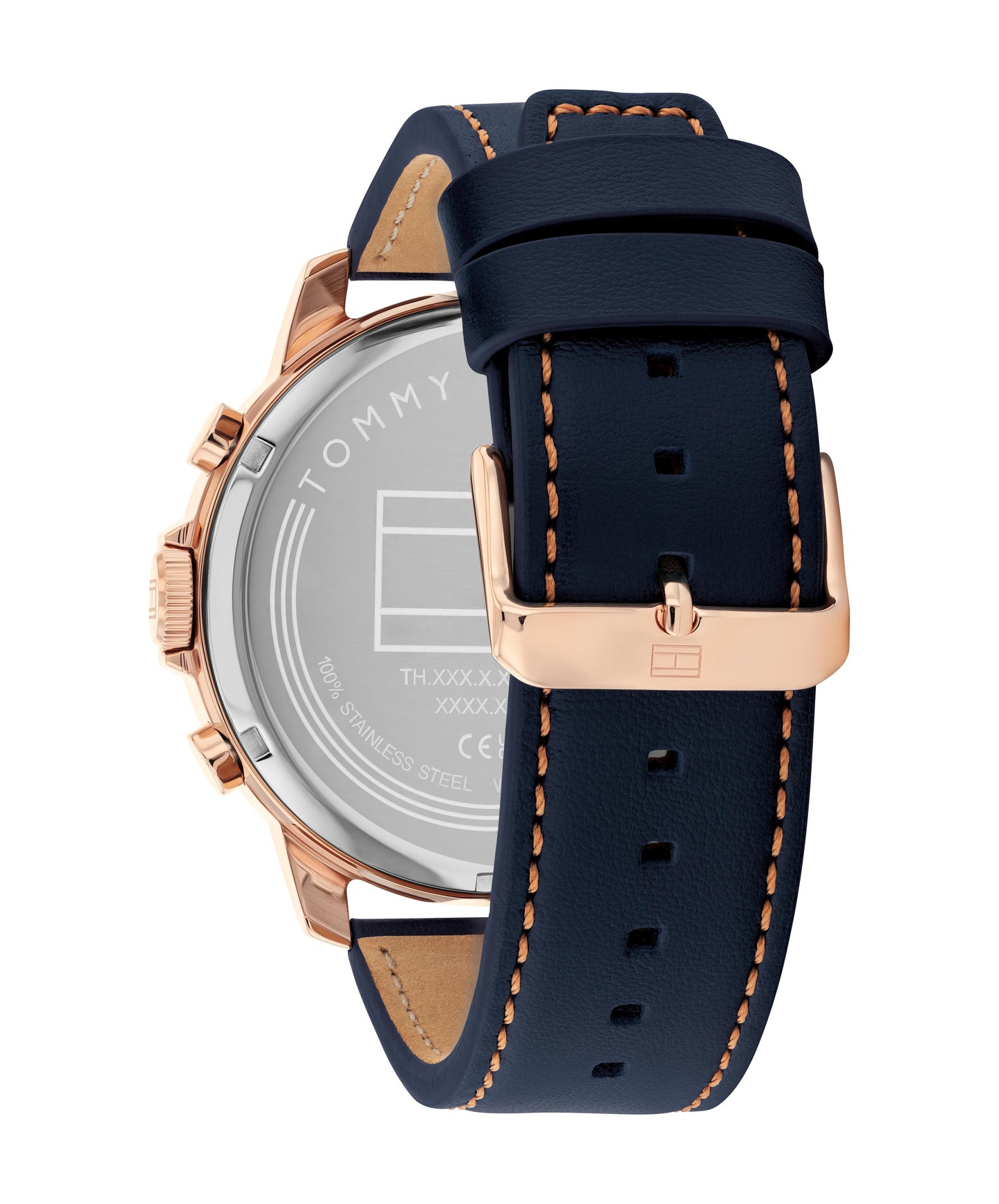 Tommy Hilfiger 1792206 Men's Leather Strap Blue Dial Quartz Watch – The ...