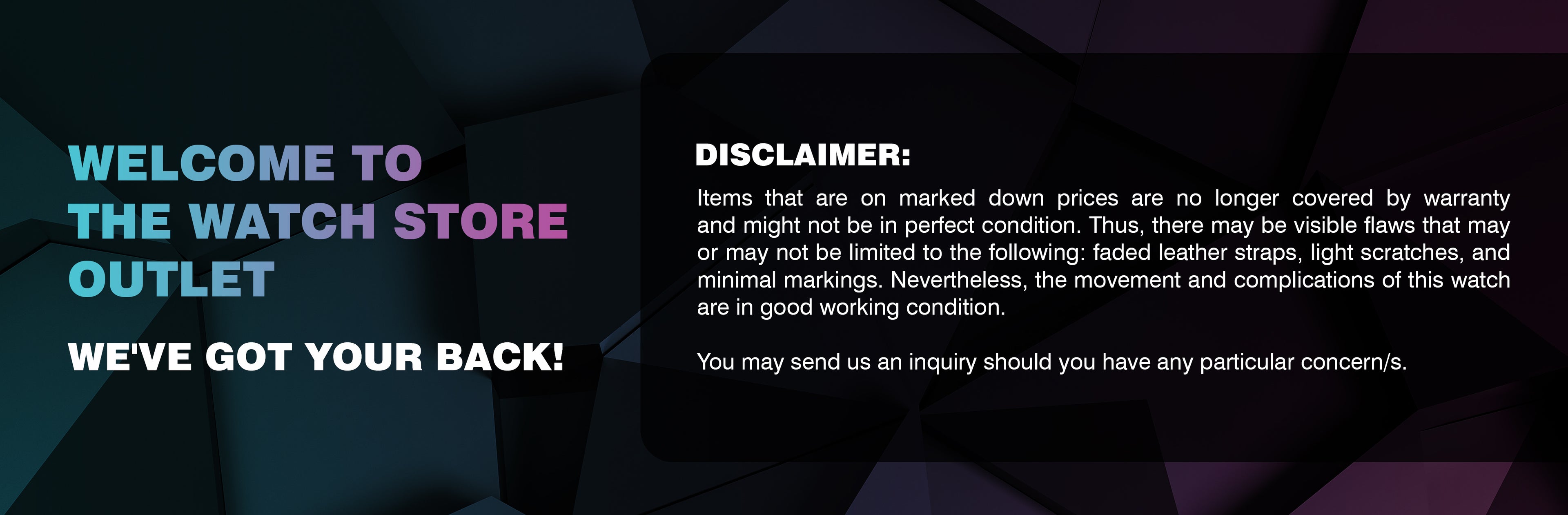 Outlet – The Watch Store