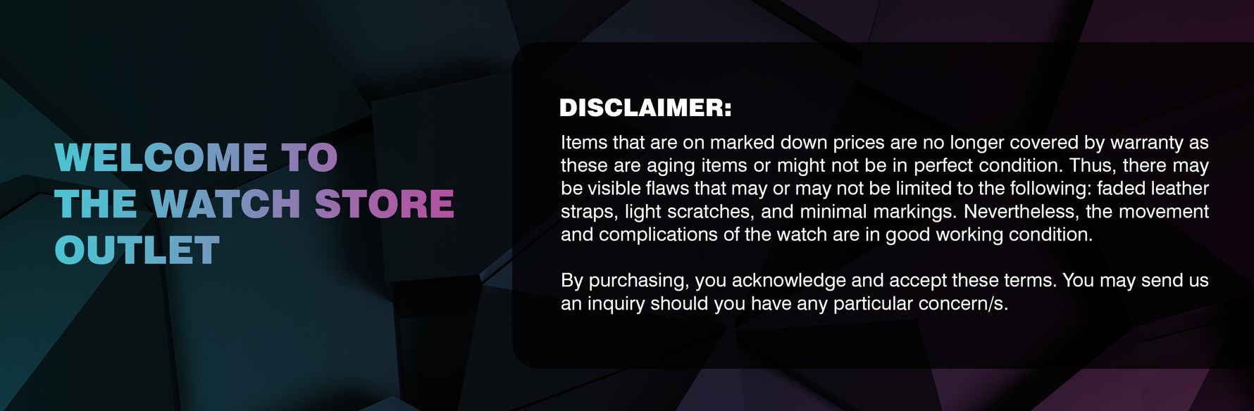 Outlet – The Watch Store