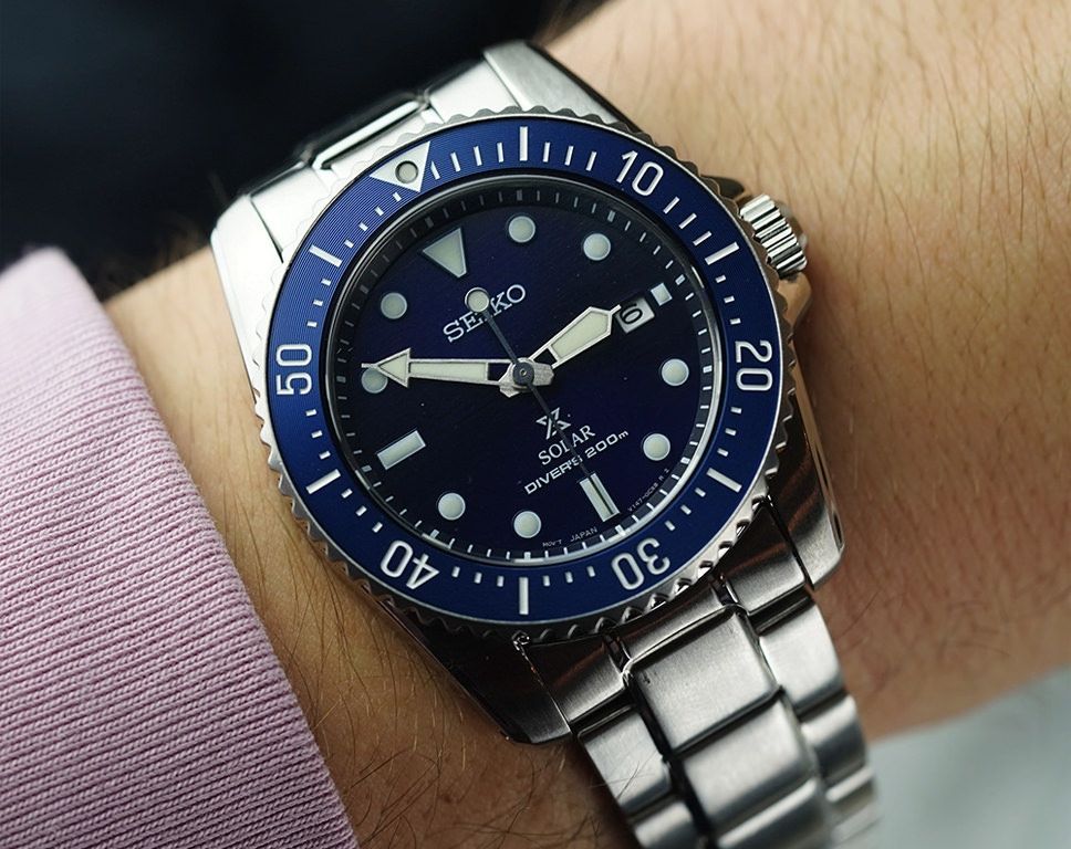 Seiko Prospex SMURF Diver's Solar Stainless Steel SNE585P1 – The Watch ...