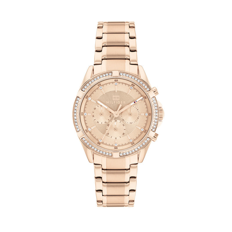 Tommy Hilfiger 1782558 Women's Ionic Carnation Gold Plated Steel Watch ...